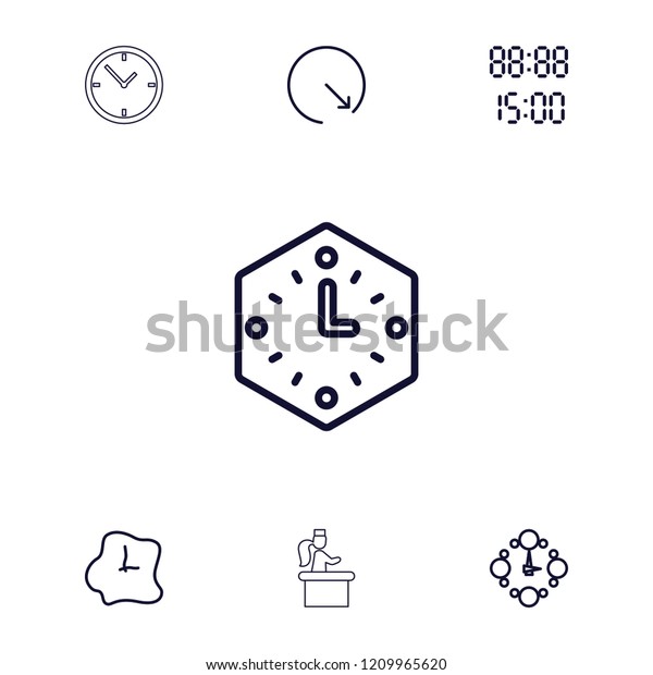 Counter Icon Collection 7 Counter Outline Stock Vector (Royalty Free ...