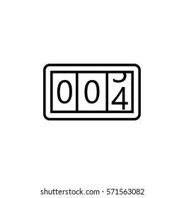 Counter Line Icon Stock Vector (Royalty Free) 571563082 | Shutterstock