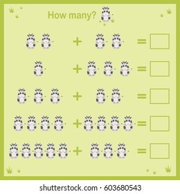 Counting Card Kids Vector Stock Vector (Royalty Free) 603680543 ...