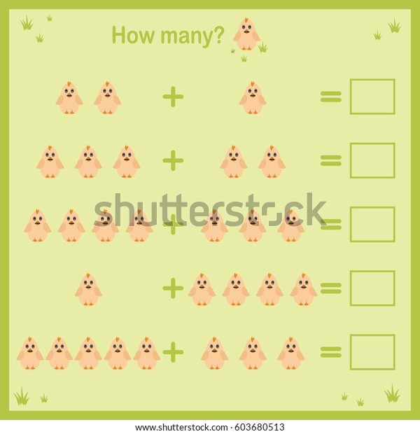 Counting Card Kids Vector Stock Vector (Royalty Free) 603680513 ...