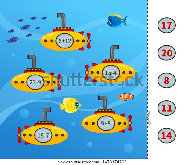 Counting Educational Children Game Math Kids Stock Vector (Royalty Free ... Counting Educational Children Game Math Kids Stock Vector (Royalty Free ...