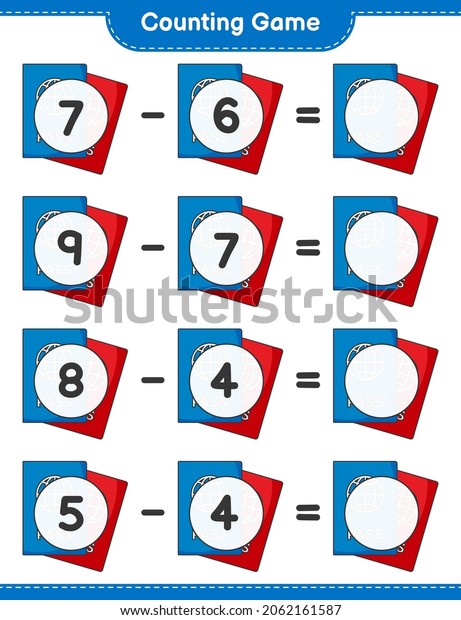 Counting Game Count Number Passport Write Stock Vector (Royalty Free ...