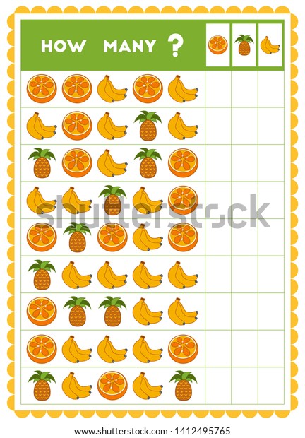 Vector de stock (libre de regalías) sobre Counting Game Educational ...