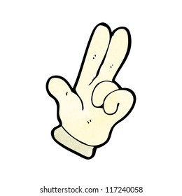 Hand Two Fingers Extended Cartoon: เวกเตอร์สต็อก (ปลอดค่าลิขสิทธิ์ ...
