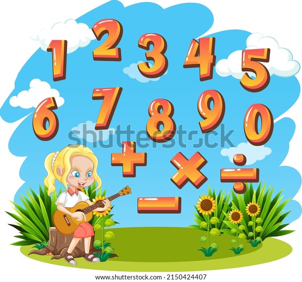 Counting Number 0 9 Math Symbols 库存矢量图（免版税）2150424407 | Shutterstock