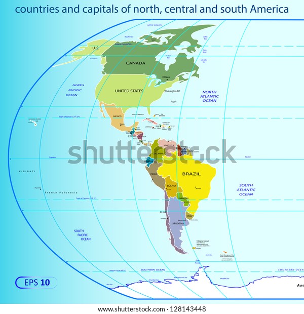 countries and capitals of the America