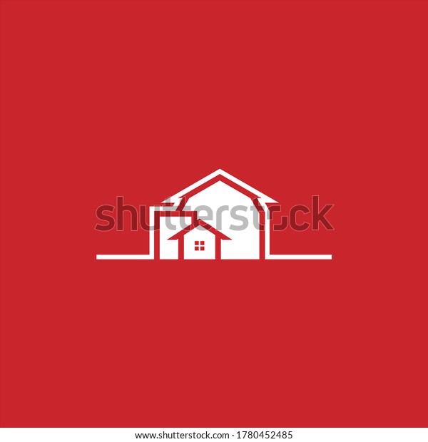 Country House Logo Design Vector Template Stock Vector (Royalty Free ...