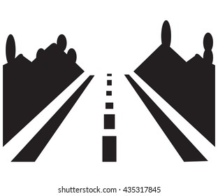 Country Road Icon Stock Vector (Royalty Free) 435317845 | Shutterstock