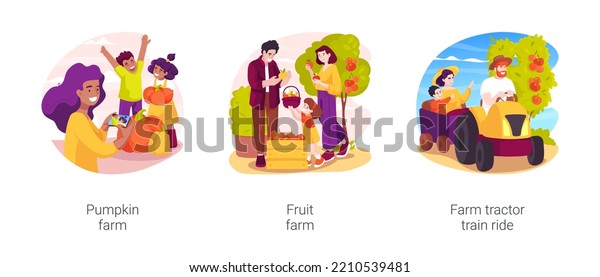 Countryside Entertainment Isolated Cartoon Vector Illustration Stock ...