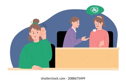795 Eavesdrop Stock Vectors, Images & Vector Art | Shutterstock