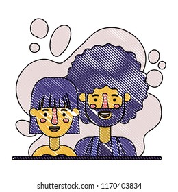 Couple Characters Paint Splash Background Stock Vector (Royalty Free ...