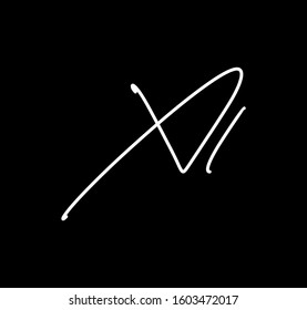 Couple Cursive Letters Initial Xk Signature: เวกเตอร์สต็อก (ปลอดค่า ...