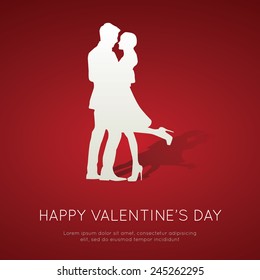 Couple Dancing Paper Illustration Easy Edit Stock Vector (Royalty Free ...