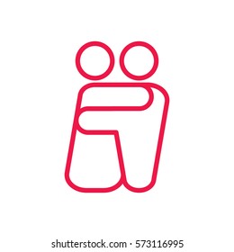 25,233 People hug icon Images, Stock Photos & Vectors | Shutterstock