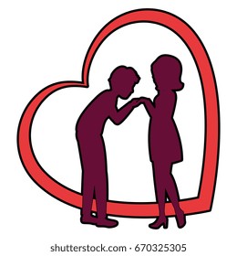 Couple Love Design Stock Vector (Royalty Free) 670325305 | Shutterstock