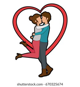 Couple Love Design Stock Vector (Royalty Free) 642167647 | Shutterstock