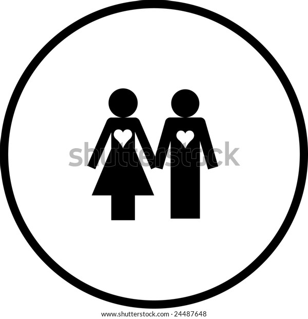 Couple Love Symbol Stock Vector (Royalty Free) 24487648 | Shutterstock