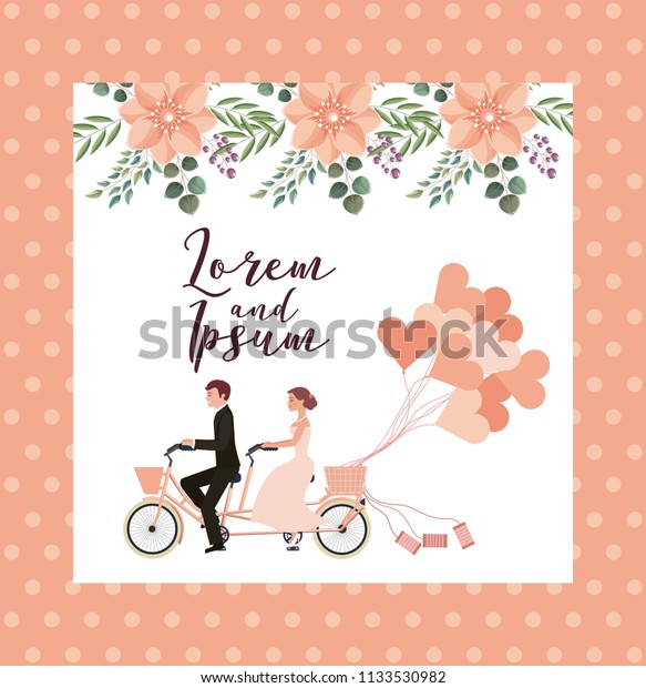 Couple Wedding Card Stock Vector (Royalty Free) 1133530982