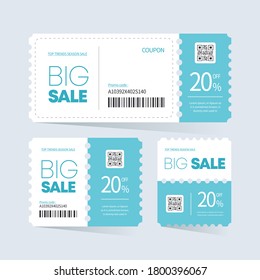 Coupon Ticket Card Design Element Template Stock Vector (Royalty Free ...