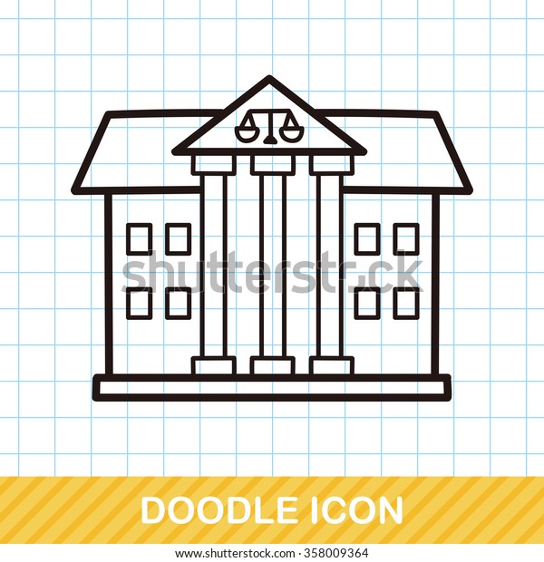Court Doodle Stock Vector (Royalty Free) 358009364 | Shutterstock
