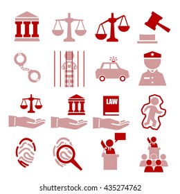 Court Icon Set Stock Vector (Royalty Free) 435274762 | Shutterstock