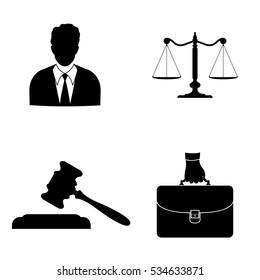Court Icons Vector Set Stock Vector (Royalty Free) 534633871 | Shutterstock