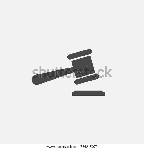 Court Order Stamp Judges Vector Icon Stock Vector (Royalty Free) 784215070