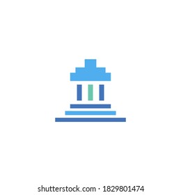 Court Vector Icon Design Template Stock Vector (Royalty Free ...