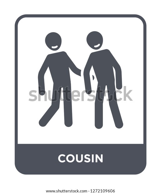 Cousin Icon Vector On White Background Stock Vector (Royalty Free ...