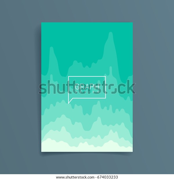Cover Blue Color Abstract Chart Lines Stock Vector (Royalty Free ...