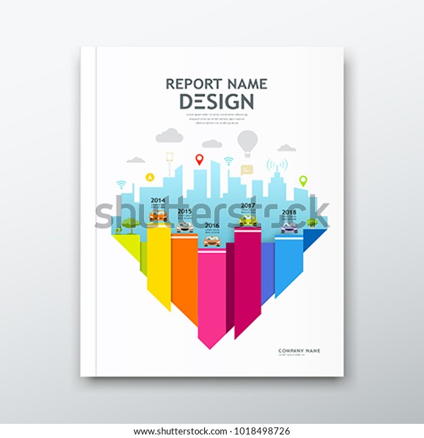 Cover Book Design Annual Report Chart Stock Vector (Royalty Free ...