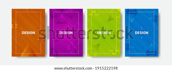 Cover Book Template Design Set Template Stock Vector (Royalty Free ...
