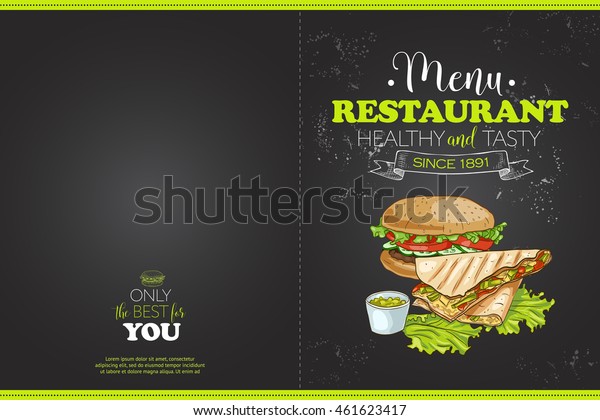 Cover Color Horizontal Menu Design Stock Vector (Royalty Free ...