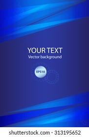 Cover Design Blue Abstract Background Vector Stock Vector (Royalty Free ...