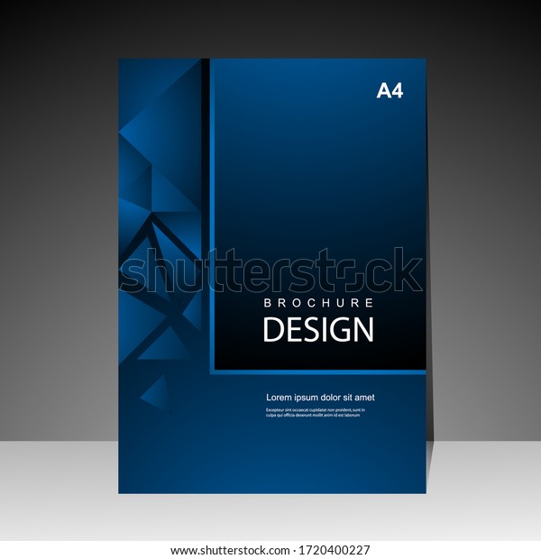 Cover Design Modern Blue Background Cover Stock Vector (Royalty Free ...