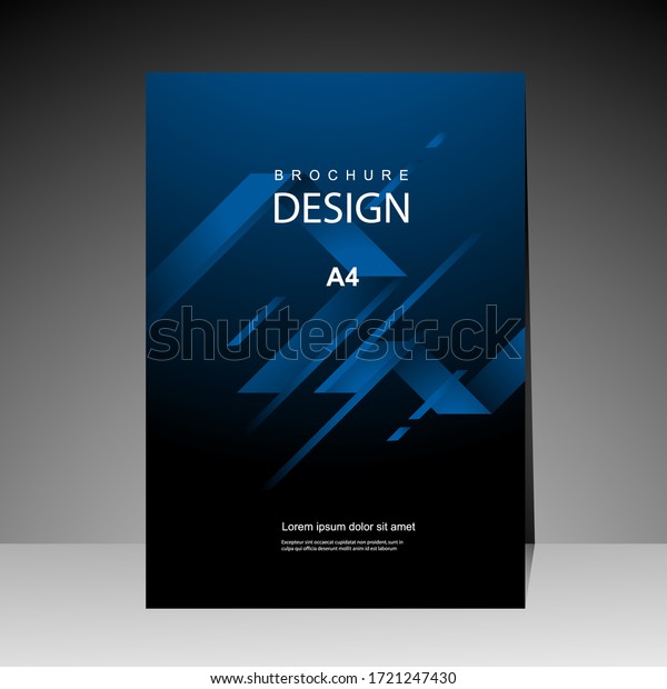 Cover Design Modern Blue Background Cover Stock Vector (Royalty Free ...