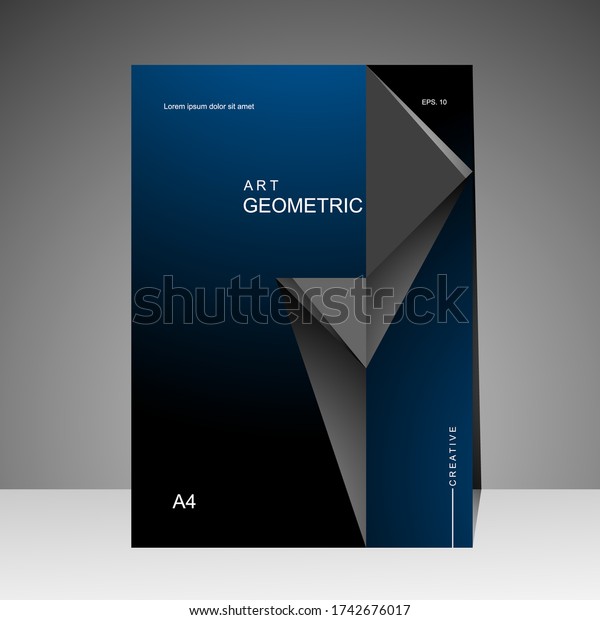 Cover Design Modern Blue Background Cover Stock Vector (Royalty Free ...
