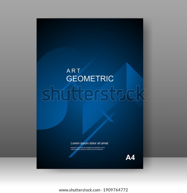 Cover Design Modern Blue Background Cover Stock Vector (Royalty Free ...