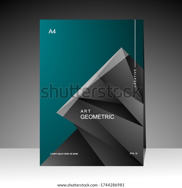 Cover Design Modern Light Blue Background Stock Vector (Royalty Free ...