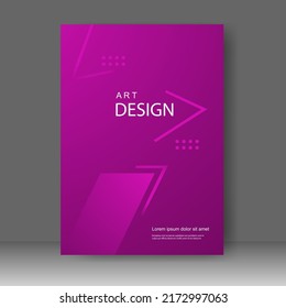 Cover Design Modern Purple Background Cover Stock Vector (Royalty Free ...