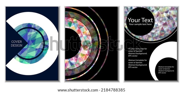 Cover Design Set 3 Covers Imitation Stock Vector (Royalty Free ...