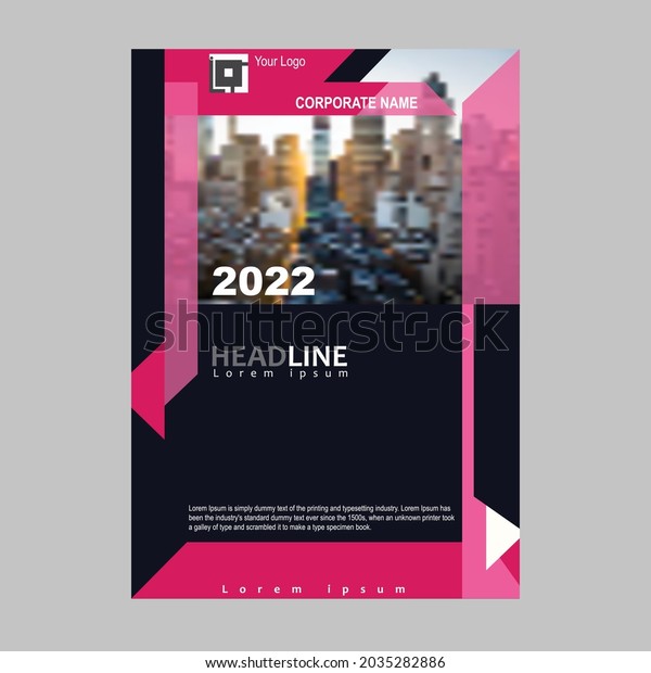 Cover Design Template A4 Size Design Stock Vector (Royalty Free ...