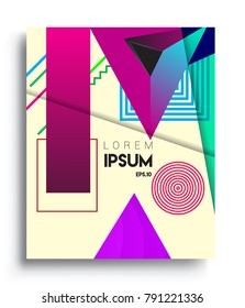 Cover Design Template Abstract Design Arrangement Stock Vector (Royalty ...