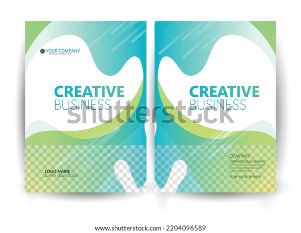 Cover Design Template Corporate Business Annual Stock Vector (Royalty ...