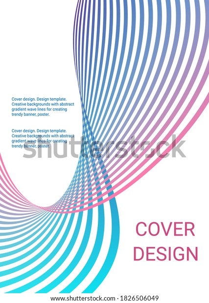 Cover Design Design Template Creative Backgrounds Stock Vector (Royalty ...