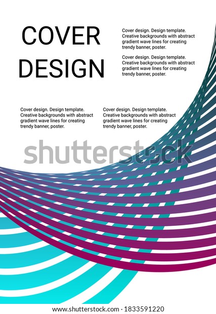 Cover Design Design Template Creative Backgrounds Stock Vector (Royalty ...