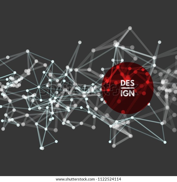 Cover Design Template Lattice Structure Science Stock Vector (Royalty ...