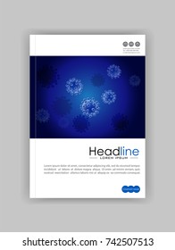 Cover Design Template Realistic Virus Vector Stock Vector (Royalty Free ...