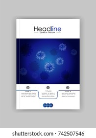 Cover Design Template Realistic Virus Vector Stock Vector (Royalty Free ...