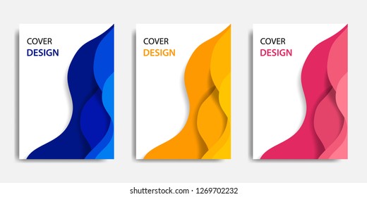 Cover Design Template Vector Illustration Paper Stock Vector (Royalty ...